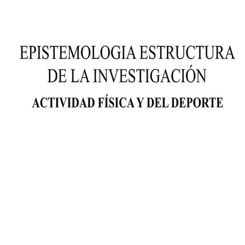 Fundamentos filosoficos de la ciencias del deporte | PPTX