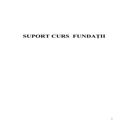 Fundatii_curs-BURADA_CRISTIAN - curs fundatii | PDF