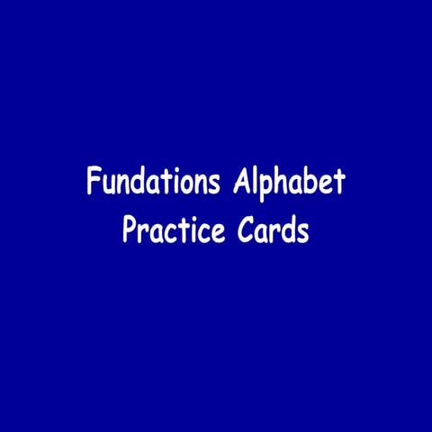 Fundations sounds | PPT