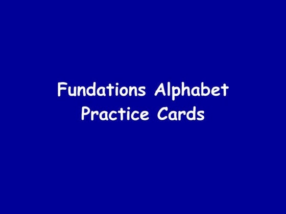 Wilson's Fundations. level 1 | POTX | Special Education | Education