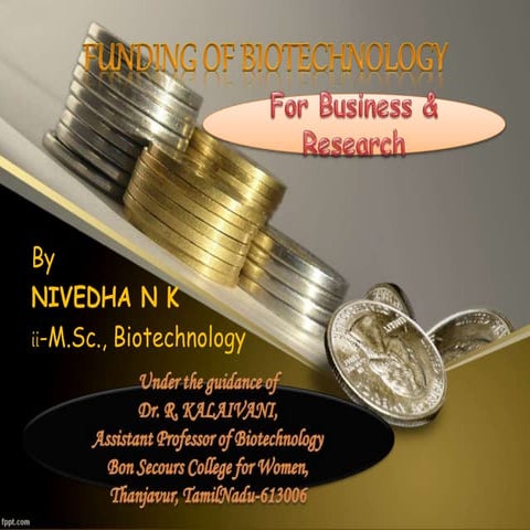 Funding of biotech business.ppt