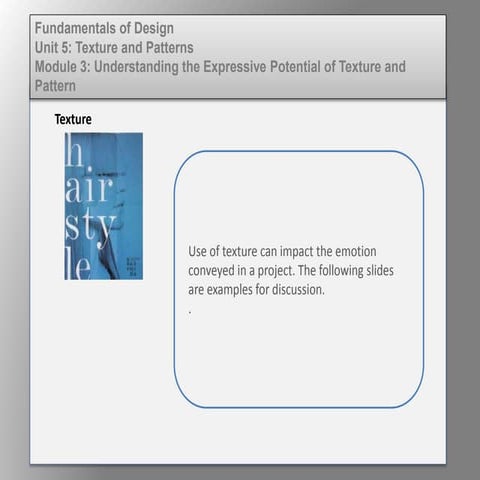 Fund of design unit 5 module 3 understanding expressive nature | PPTX