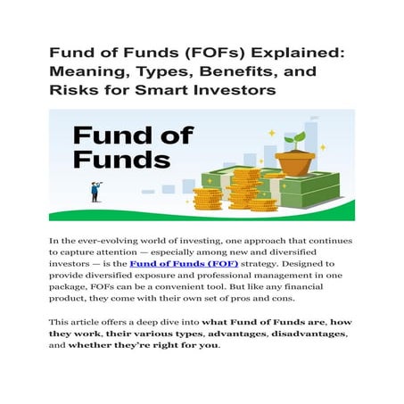 Fund of Funds (FOFs) Explained: Meaning, Types, Benefits, and Risks for ...