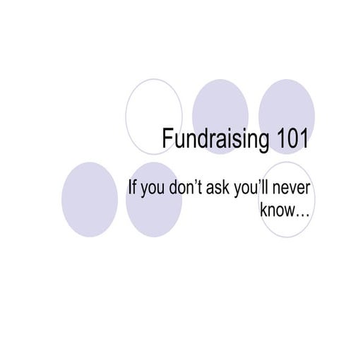 Fundraising 101 | PPT