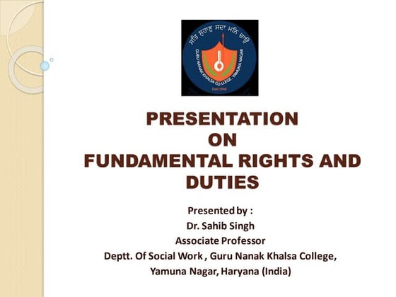 Fundamental rights n duties | PPTX | Hinduism | Religion & Spirituality