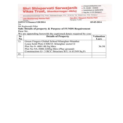 Funds proposal | DOC