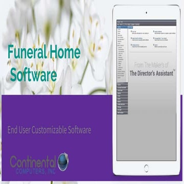 Management Software for Funeral Homes and Cemeteries | PDF