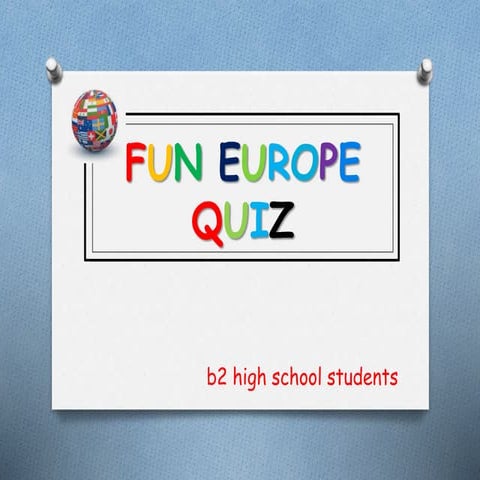 Fun europe quiz | PPTX