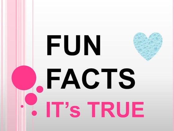 Fun and interesting facts powerpoint | PPTX | Fish and Aquariums | Pets