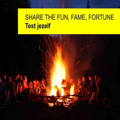 Fun fame fortune - hoe scoor je zelf? | PPTX