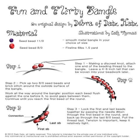 Easy Beaded Bangle Tutorial | PDF