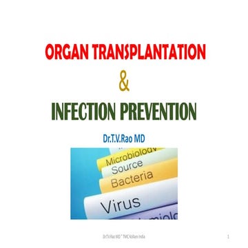 ORGAN TRANSPLANTATION & INFECTION PREVENTION | PDF