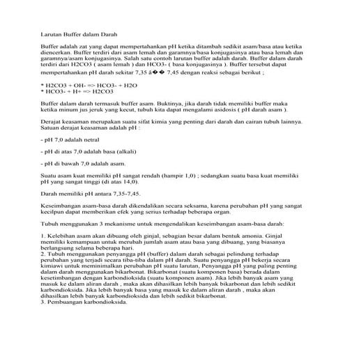 Fungsi larutan-buffer | PDF