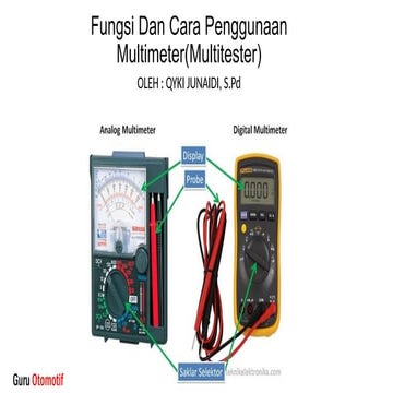 Fungsi Dan Cara Penggunaan Multimeter (Multitester).pptx