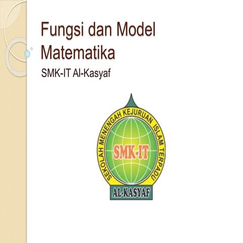 Fungsi dan model matematika | PPTX