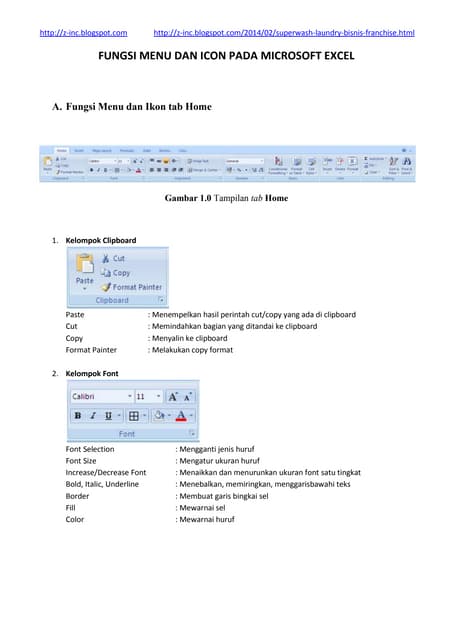 Nama icon dan fungsi ms word yang sering digunakan | DOCX