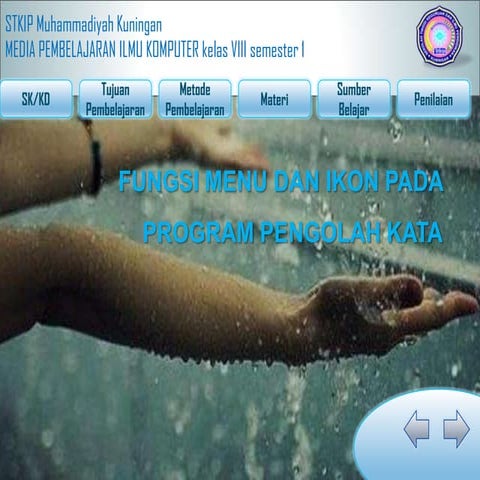 Fungsi menu dan ikon pada menu bar | PPTX