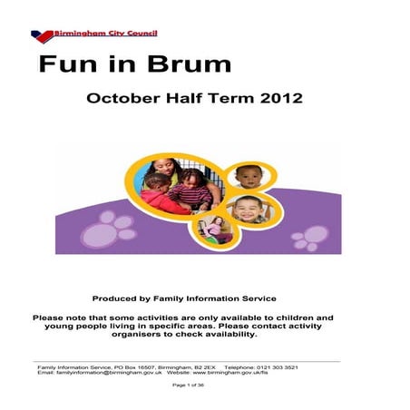 Fun in brum october 2012 | PDF