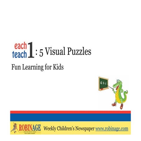 Fun Learning for Kids: 10 Visual Puzzles