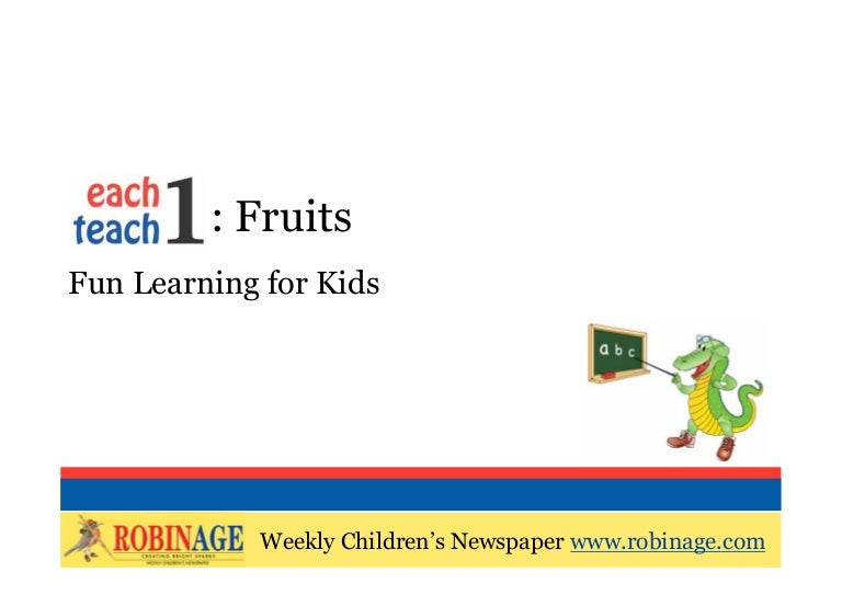 Fun Learning for Kids: Fruits