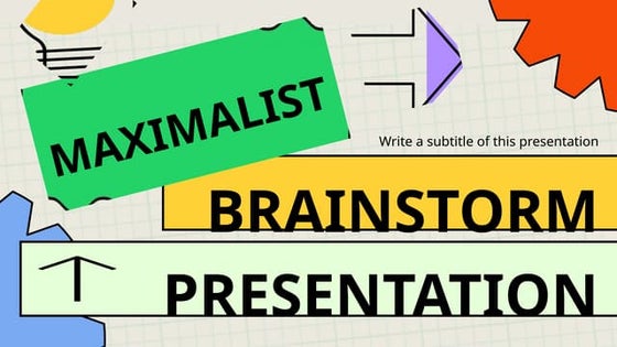 Geometric Modern Minimal Brainstorm Presentation .pptx