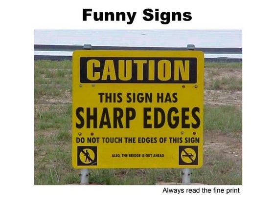 A collection of funny sign boards | PPT