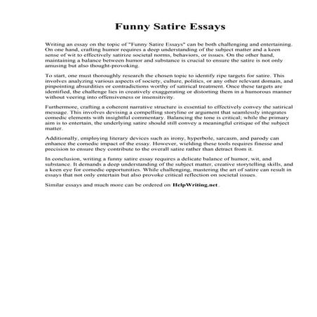 Funny Persuasive Essays.pdf