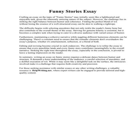 Funny Stories Essay.pdf