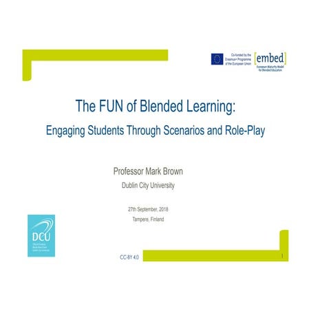 The FUN of Blended Learning: Engaging Students Through Scenarios and ...