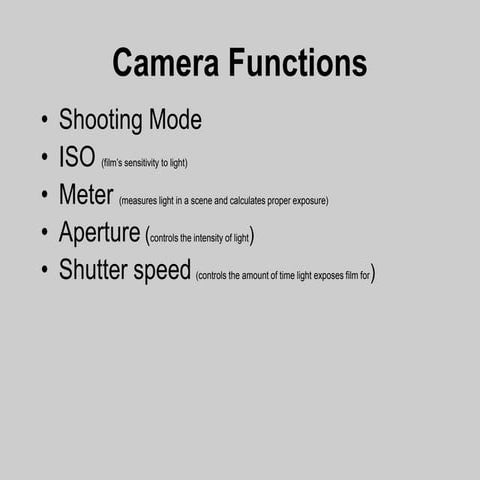 Funtion OF camera.ppt