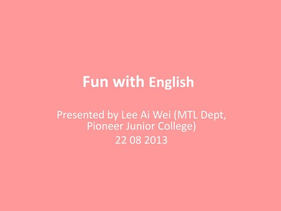 Engaging english lessons and digital tools - TLAB14 | PPT