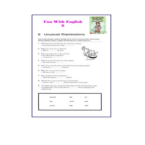 Fun With English 6 | PDF