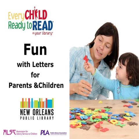 Fun with Letters for Parents and Children | PPT | Daycare and Pre ...