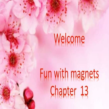 Fun with magnets class 6 ppt | PPTX