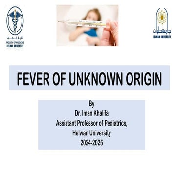Fever of unknown origin diagnosis and treatment | PDF