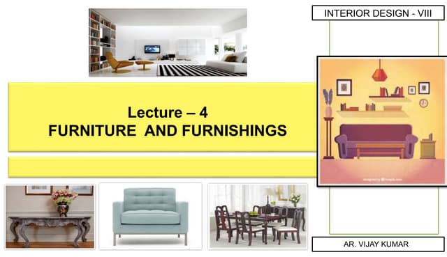 Furniture and furnishings PPT