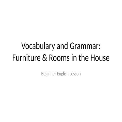 Furniture_and_Rooms_Lesson_Plan.pptx ….. | PPT
