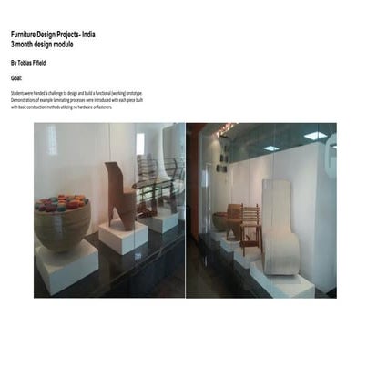 Furniture design (student work) 2 | PDF