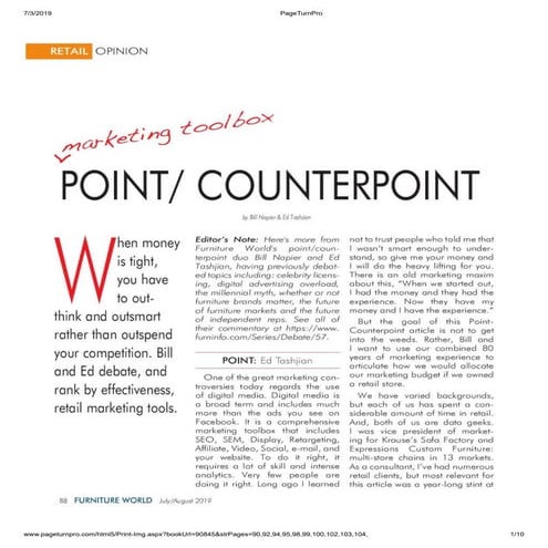 Point/Counterpoint. Will Millennials be th savior of retail? Furniture ...