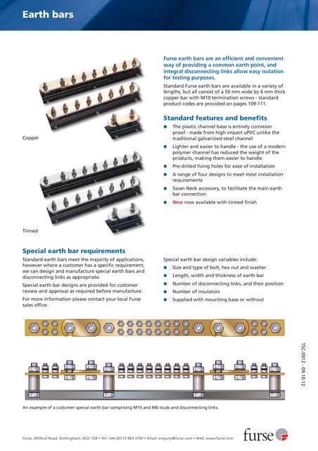 18 Way Earth Bars EBC018 | PDF