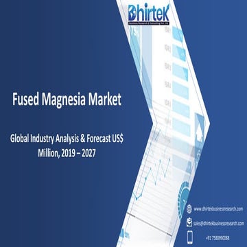 Fused magnesia market | PPT