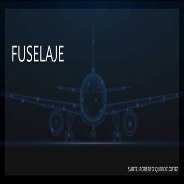 Fuselaje de avión aerodinámica | PPTX