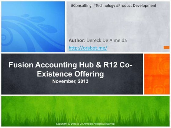 Understanding oracle fusion accounting hub | PDF