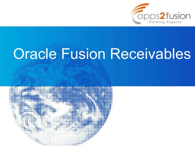 Fusion Apps Receivables Pdf Operating Systems Computer Software