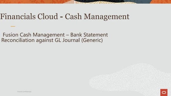 Oracle Cash Management | PPT