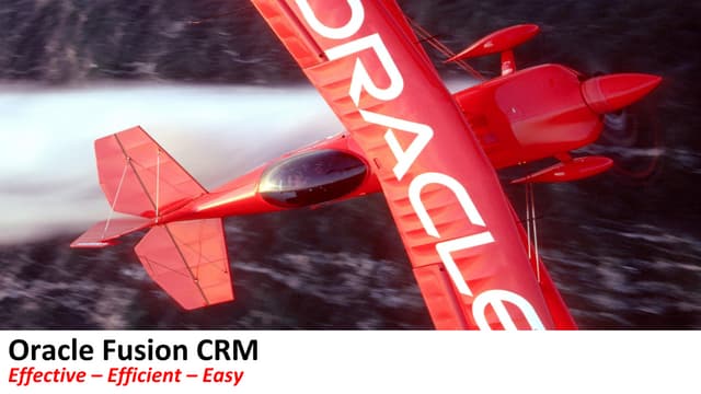 Fusion CRM Overview | PPT Fusion CRM Overview | PPT