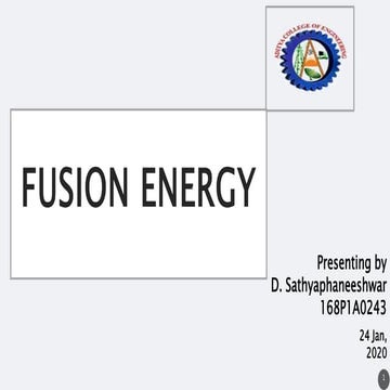 Fusion Energy | PPT