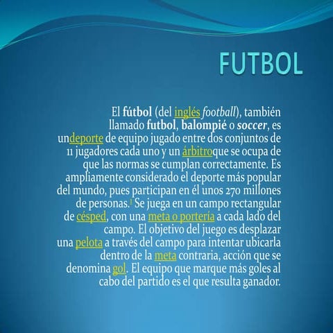 Futbol | PDF