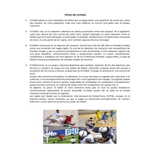 Futbol (SUBTEMA 1) | DOCX