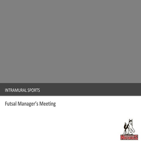 Futsal Managers Ppt | PPT